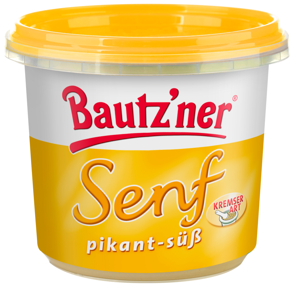 Bautz'ner Senf pikant-süß im 200ml Becher kaufen