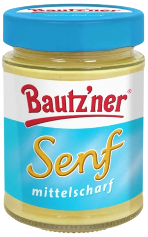 Bautz'ner Senf mittelscharf im 250ml im Glas kaufen